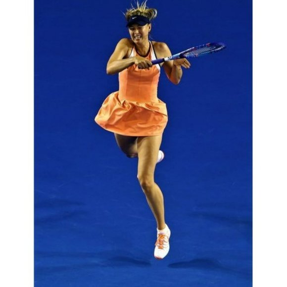 Nike | Dresses | Nwt Nike Maria Sharapova Blue Tennis Dress W Back ...